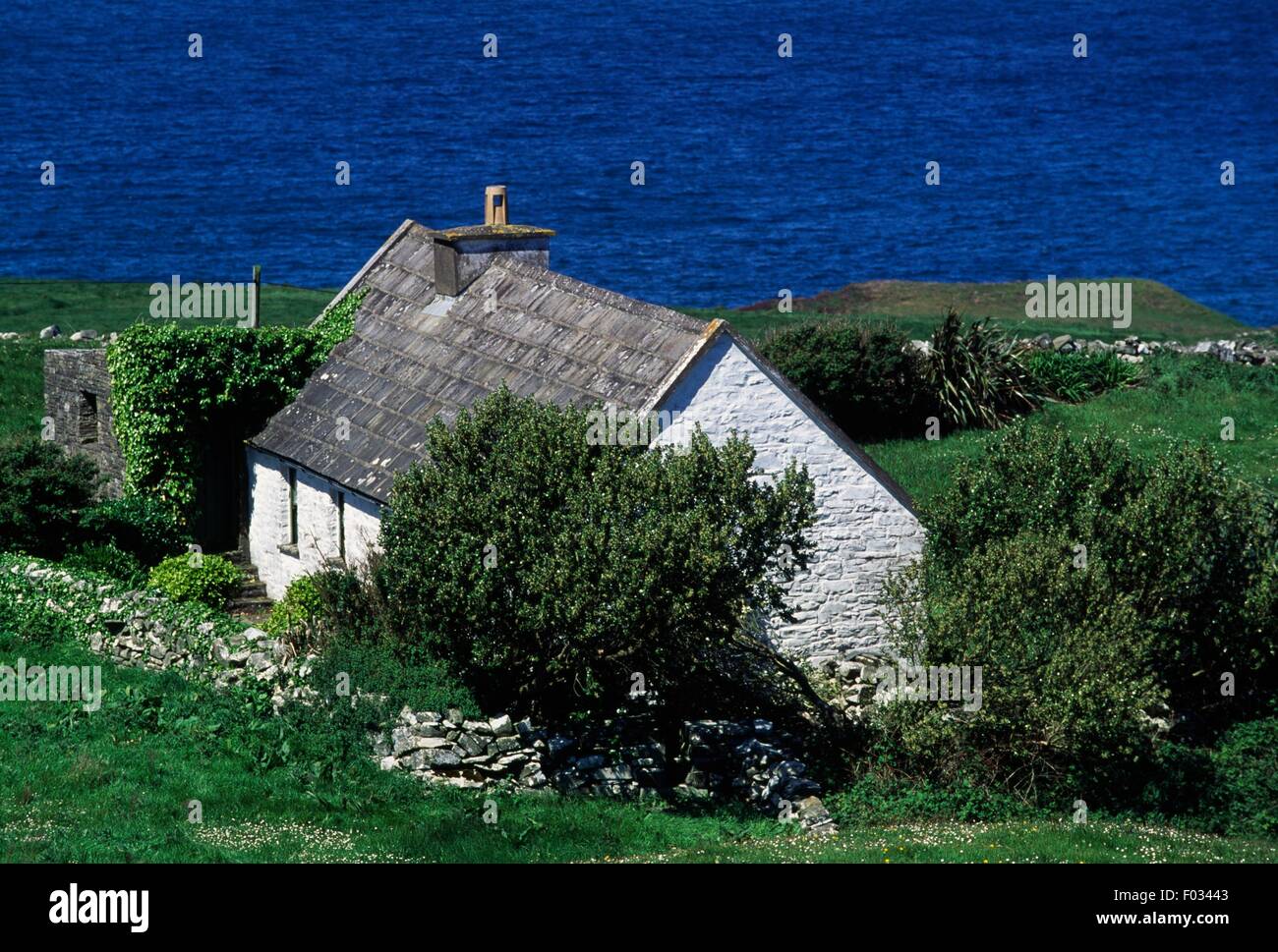 Rural house in Doolin, The Burren, County Clare, Ireland Stock Photo ...