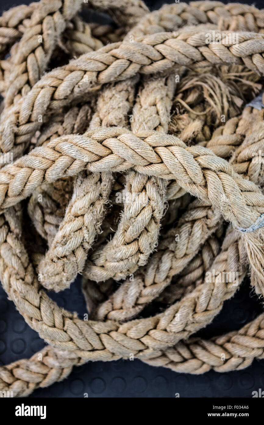 Rope close view hi-res stock photography and images - Alamy