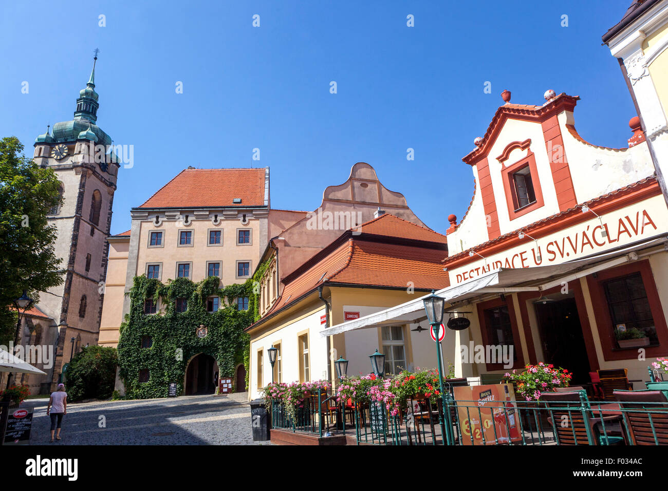 Church of Saints Peter and Paul and Castle, Melnik, Central Bohemia ...