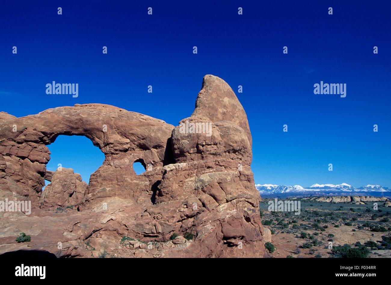 Turret Arch, Arches National Park, Utah, United States of America Stock ...