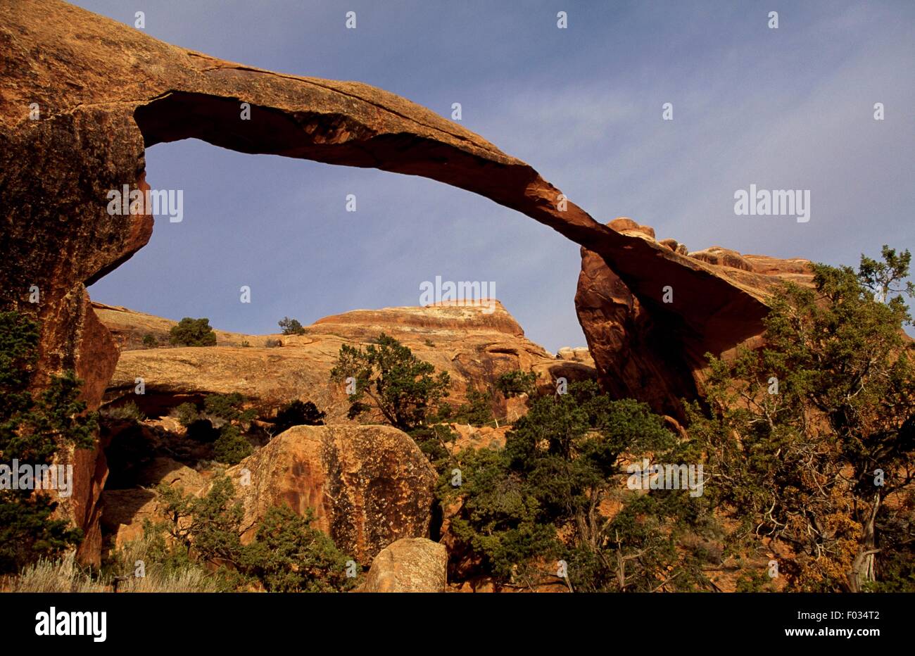 Landscape Arch, Arches National Park, Utah, United States of America ...