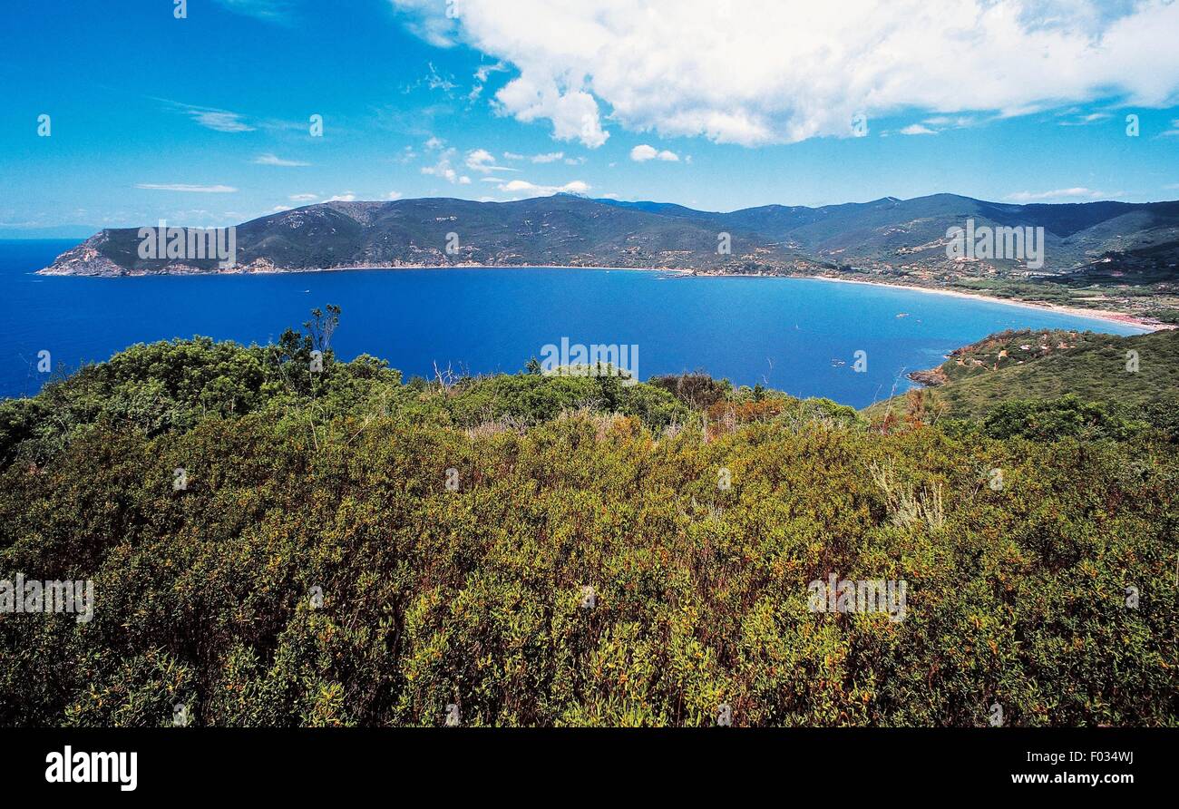 Cape Fonza and the Gulf of Lacona, Elba Island, Tuscan Archipelago ...
