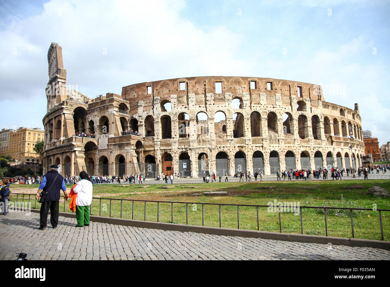 Italy, Rome, Exterior of The Colosseum Stock Photo - Alamy