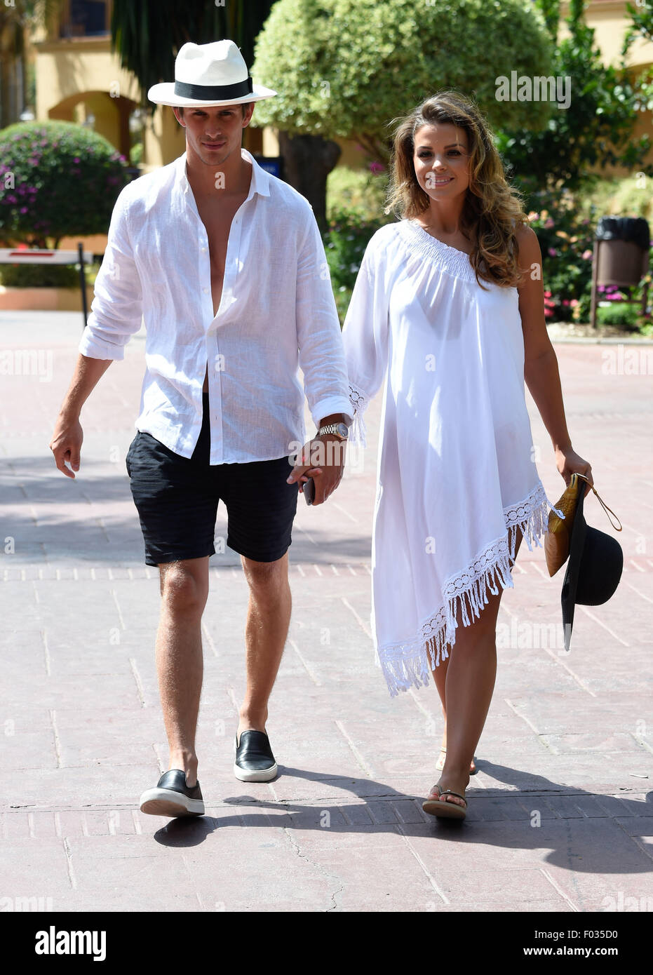 TOWIE filming at La Cabanne in Marbella Featuring: Jake Hall, Chloe ...