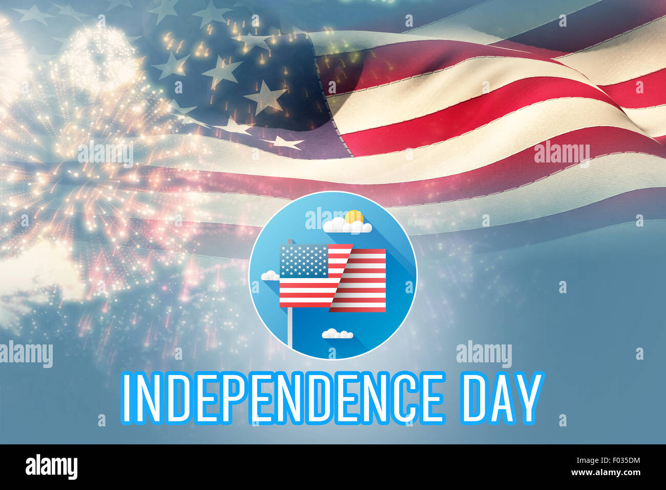 Composite image of independence day graphic Stock Photo - Alamy
