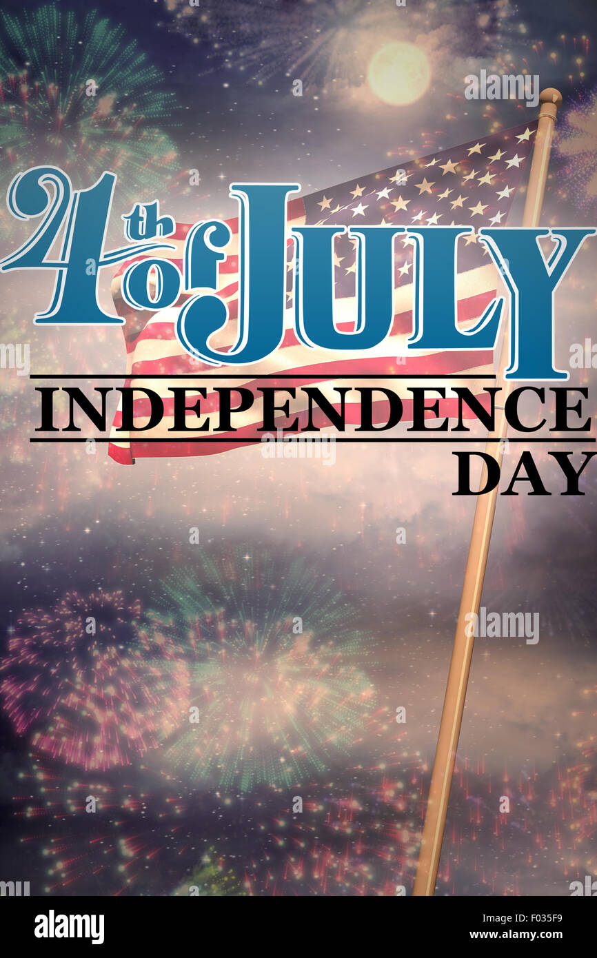 Composite image of independence day graphic Stock Photo - Alamy