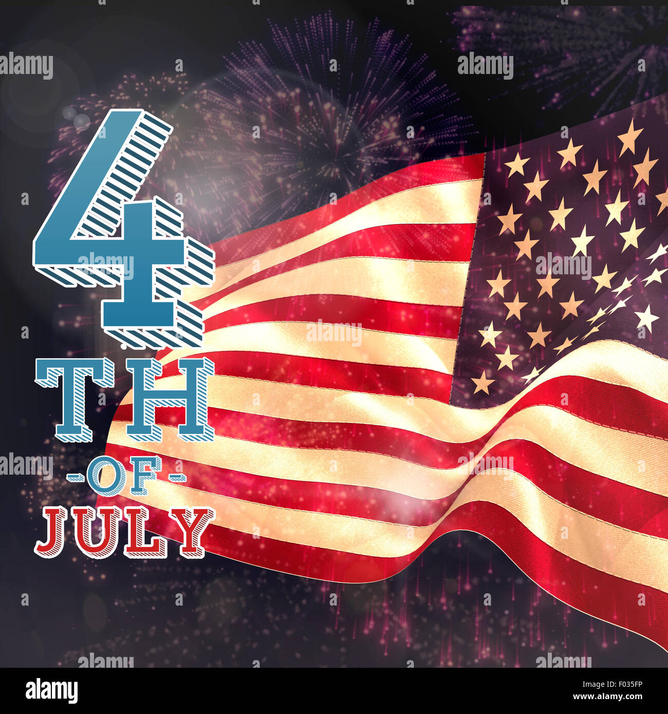 Composite image of independence day graphic Stock Photo - Alamy