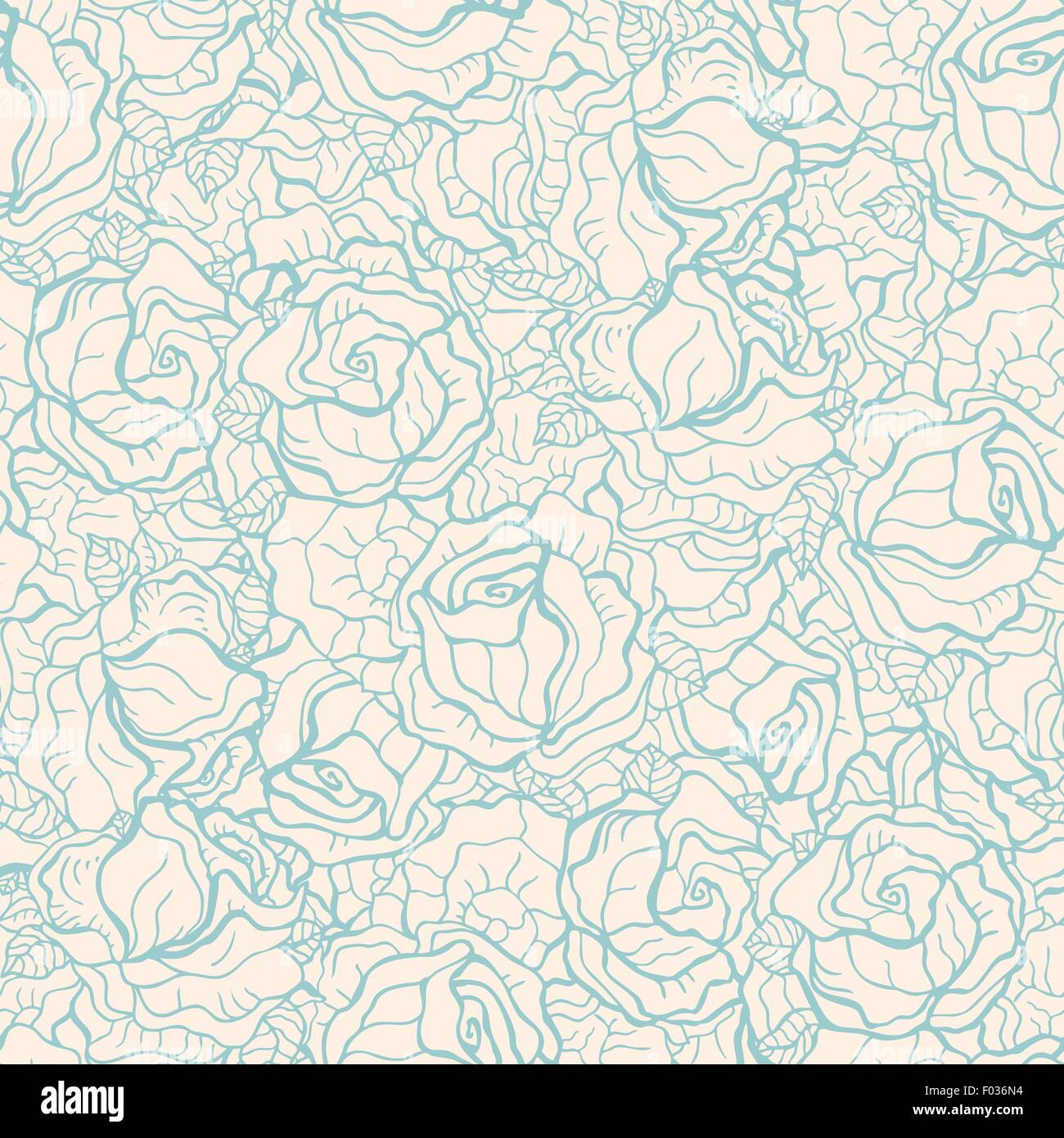 Seamless Roses Pattern Stock Vector Image & Art - Alamy