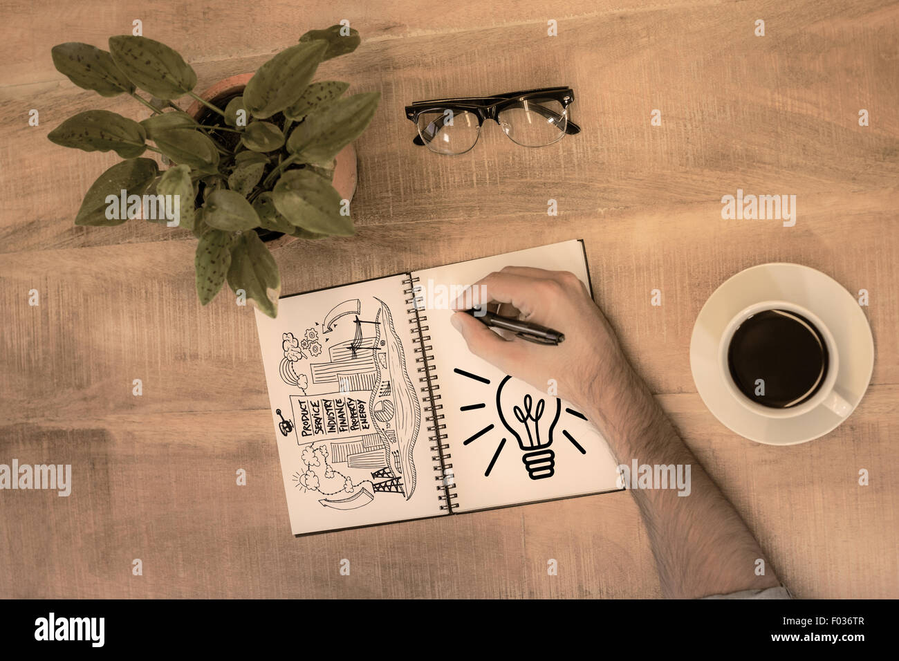 Composite image of light bulb Stock Photo - Alamy