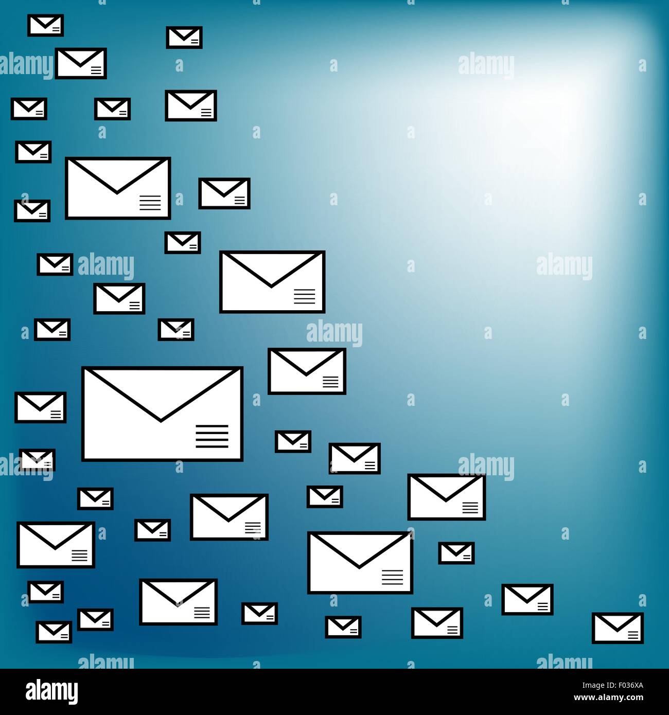 Envelopes abstract background. Letters on a neutral background Stock ...