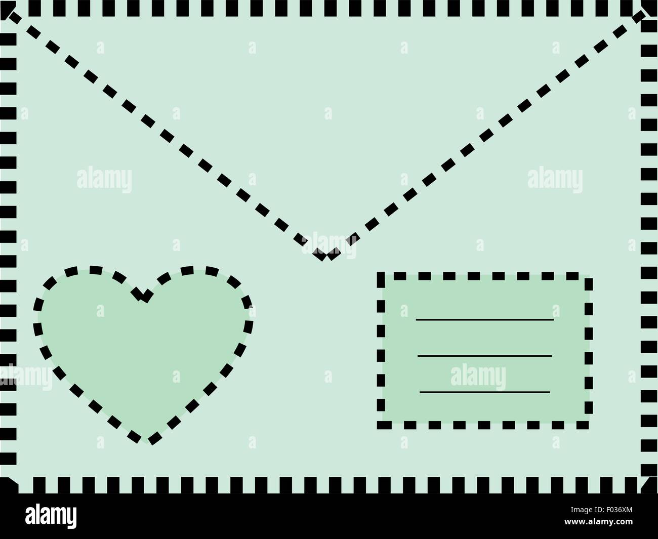 Letter envelope love heart message paper symbol Stock Vector Image ...