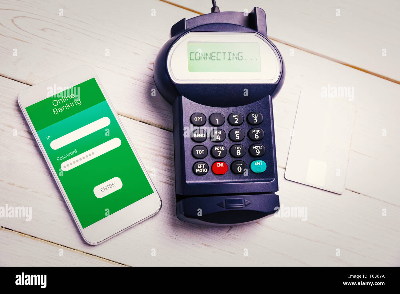 Composite image of mobile payment Stock Photo - Alamy