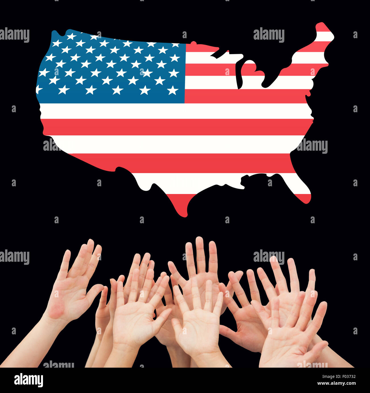 Raising banner in victory hi-res stock photography and images - Alamy