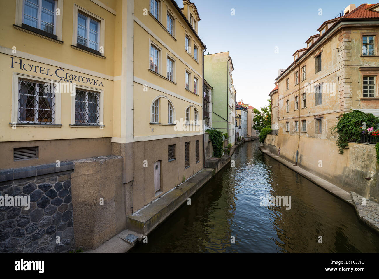Certovka the Devils stream canal Kampa island, Mala Strana district ...