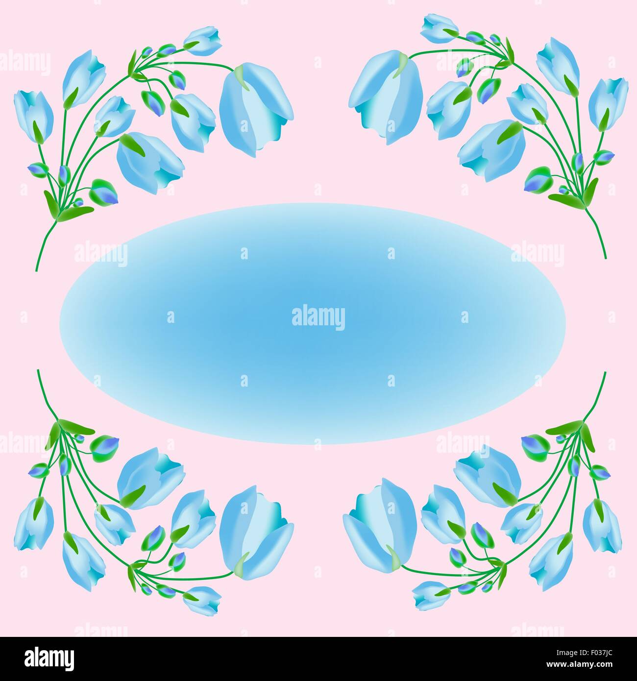 Poppies in spring blue Stock Vector Images - Alamy