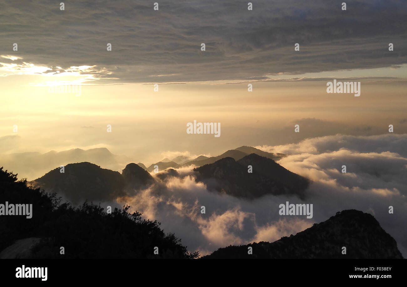 Tai'an. 6th Aug, 2015. Photo taken on Aug. 6, 2015 shows the scenery of ...
