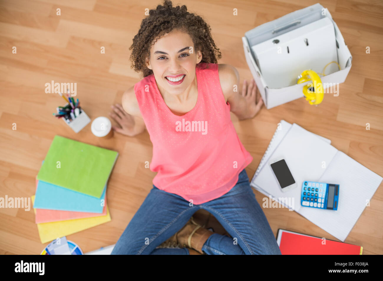 Young creative businesswoman looking at the camera Stock Photo - Alamy