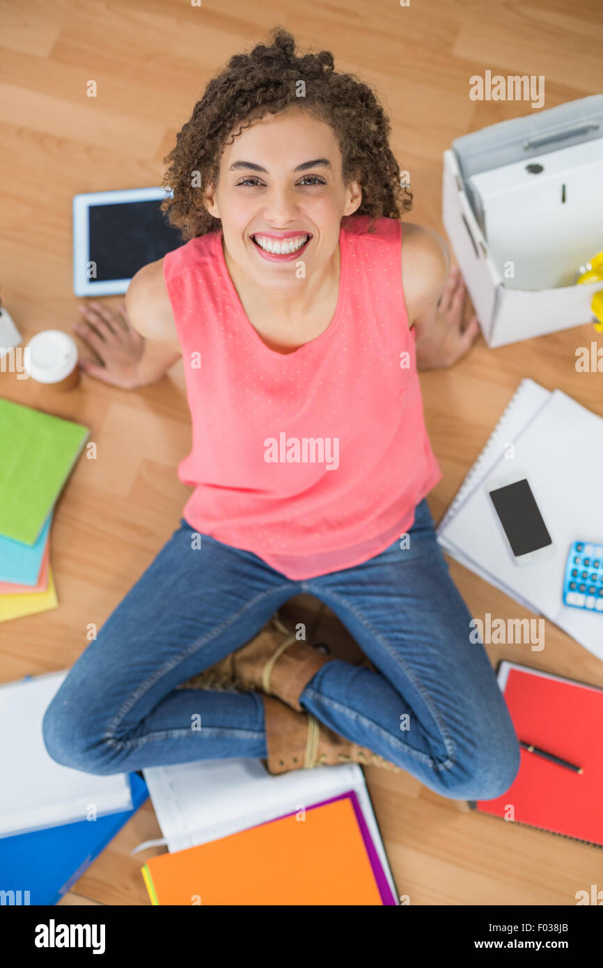 Young creative businesswoman looking at the camera Stock Photo - Alamy