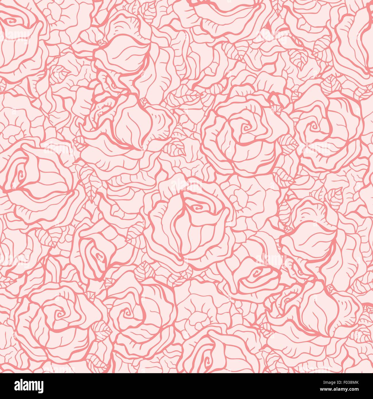 Seamless Roses Pattern Stock Vector Image & Art - Alamy