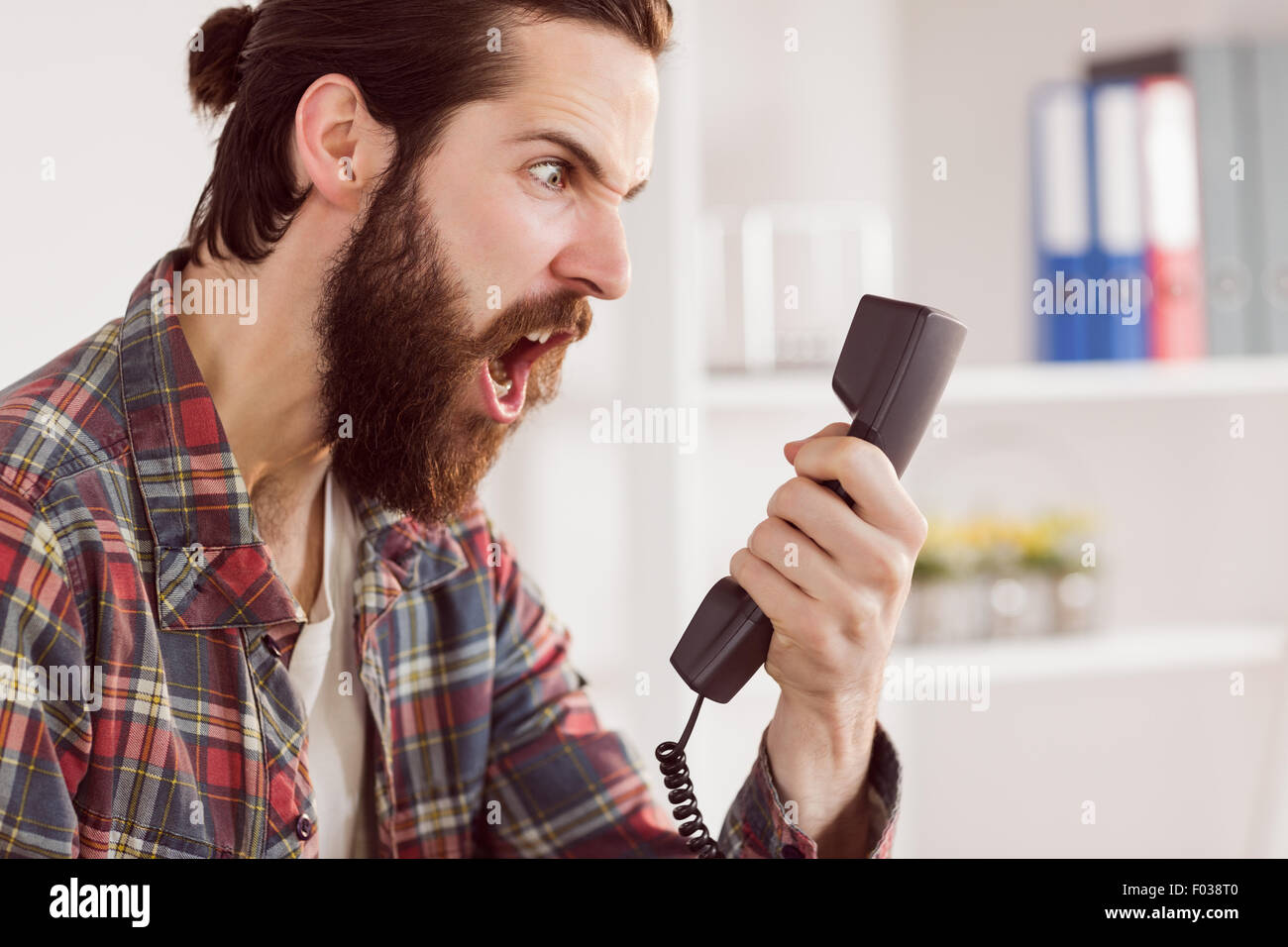 Angry call hi-res stock photography and images - Alamy