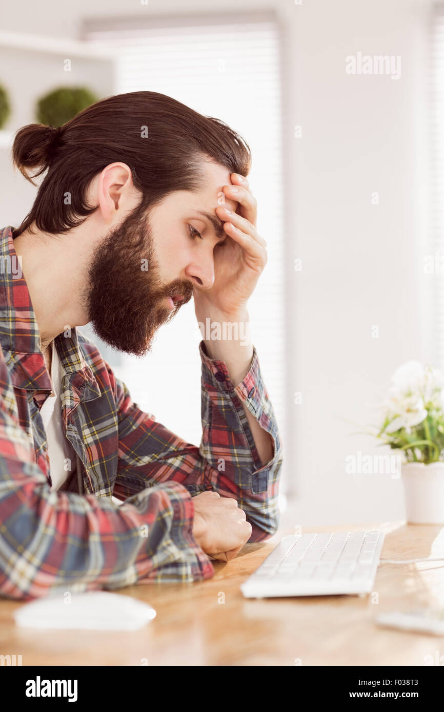 Male stressed desk hi-res stock photography and images - Alamy