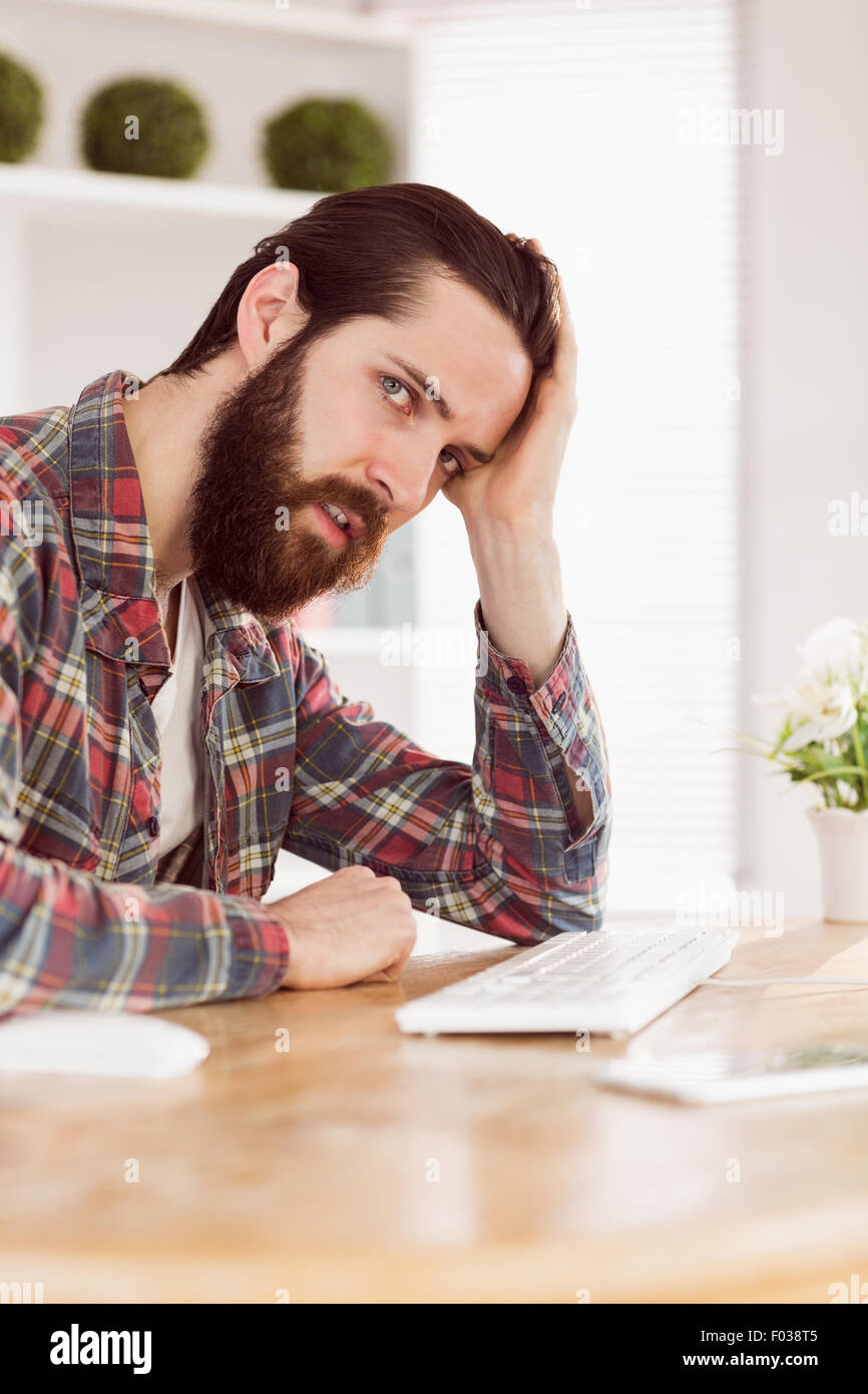 Male stressed desk hi-res stock photography and images - Alamy