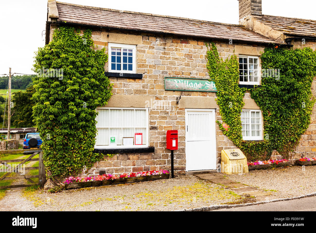 Village shop and post office East Witton Yorkshire Dales UK England ...
