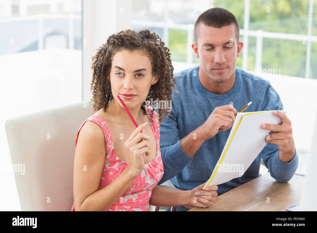 Creative business partners working together Stock Photo - Alamy