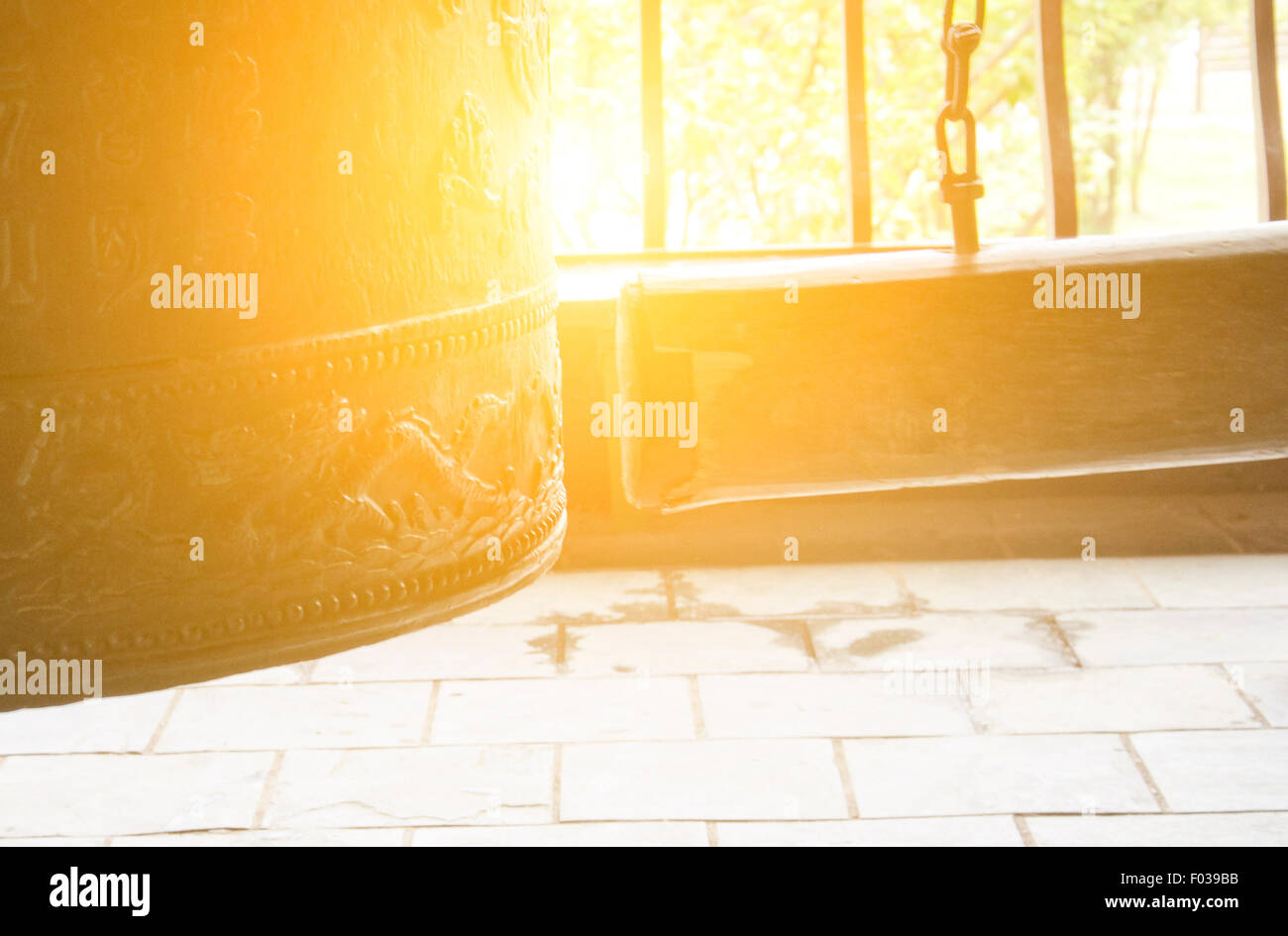 The temple bell Stock Photo - Alamy