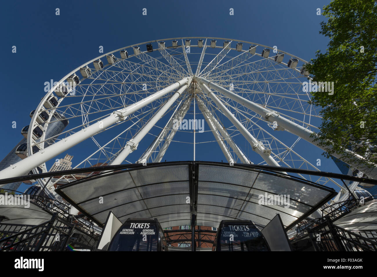 ENTRANCE SKYVIEW FERRIS WHEEL CENTENNIAL OLYMPIC PARK DOWNTOWN ATLANTA ...