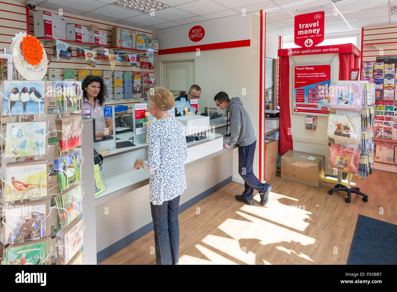 Main style Post Office branch refit and modernization Stock Photo - Alamy