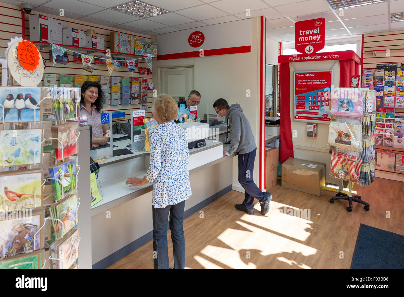 Main style Post Office branch refit and modernization Stock Photo - Alamy