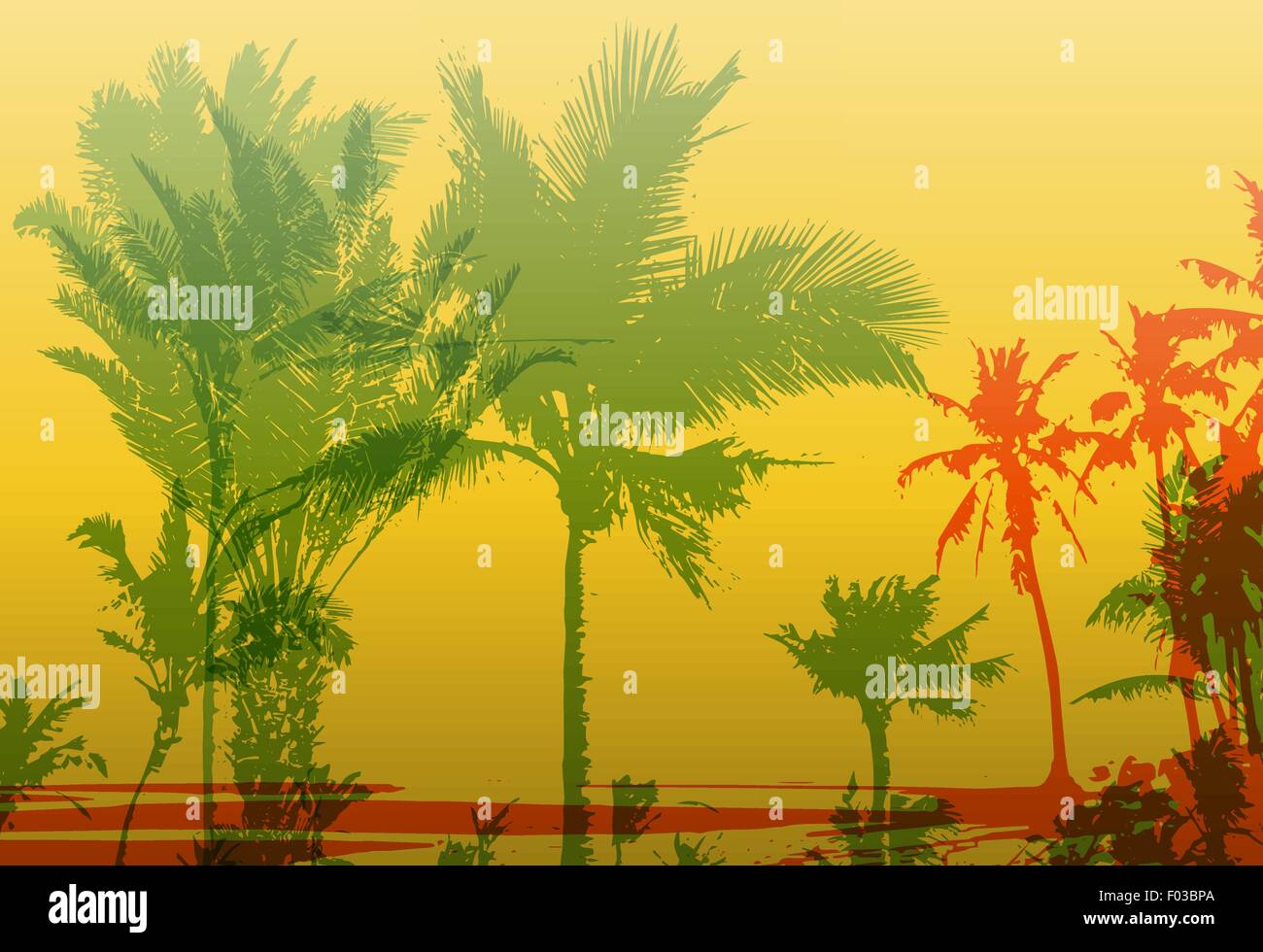 Palm tree print Stock Vector Image & Art - Alamy