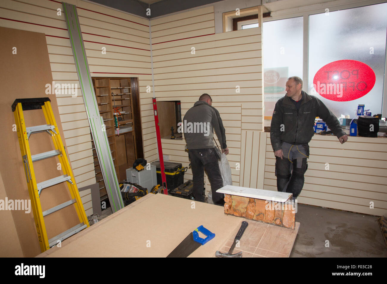 Main style Post Office branch refit and modernization new counter being ...