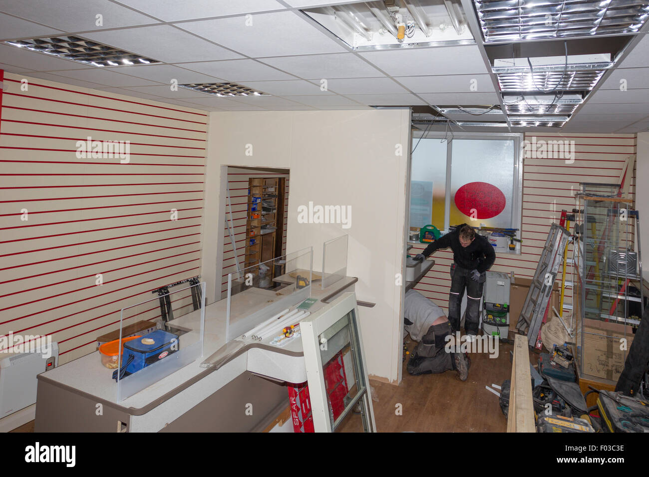 Main style Post Office branch refit and modernization new counter being ...