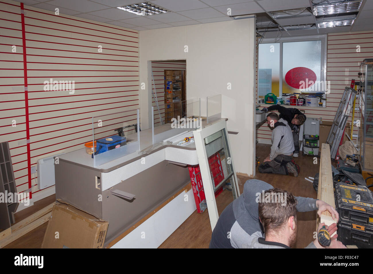 Main style Post Office branch refit and modernization new counter being ...