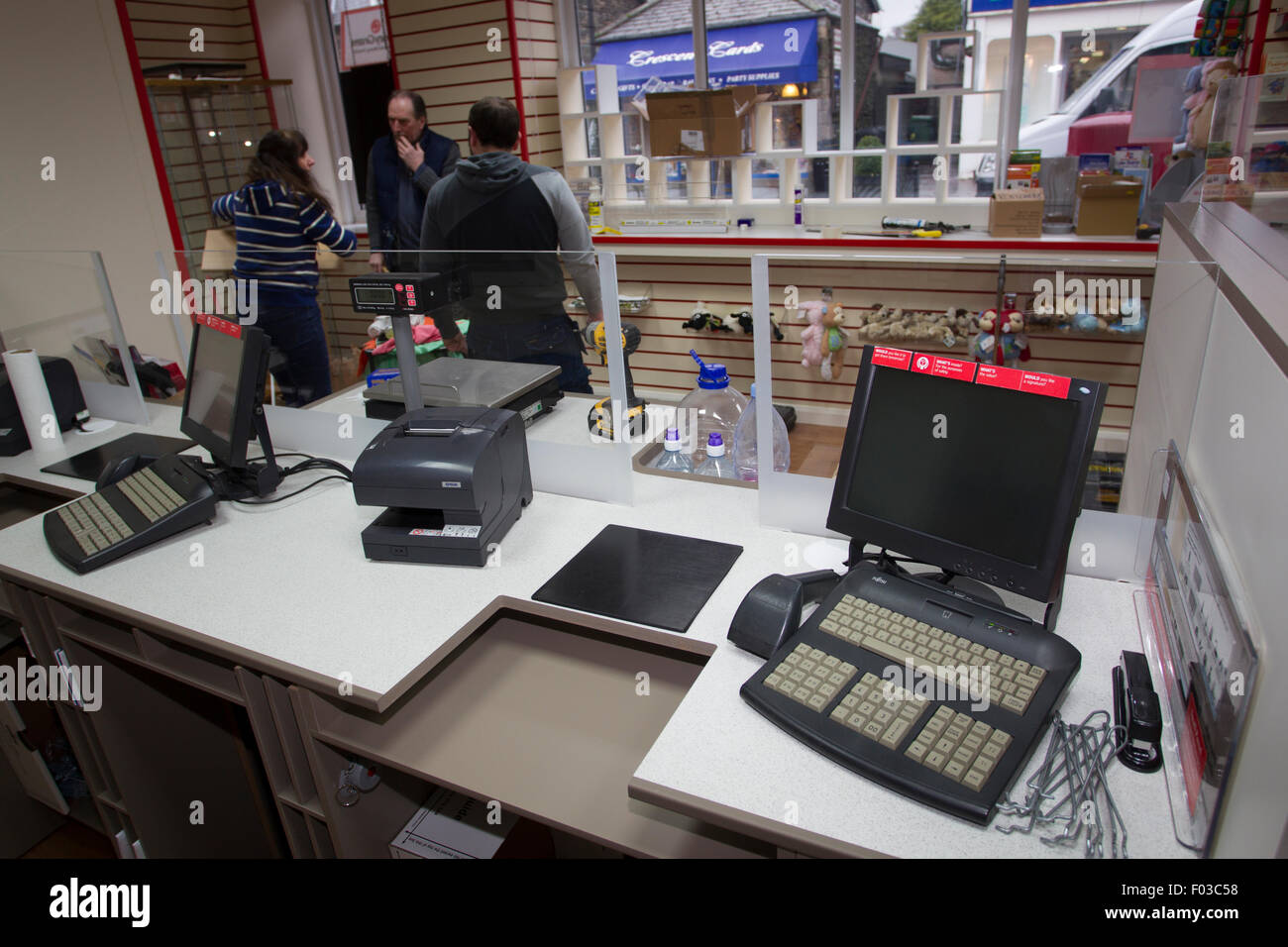 Main style Post Office branch refit and modernization new counter being ...