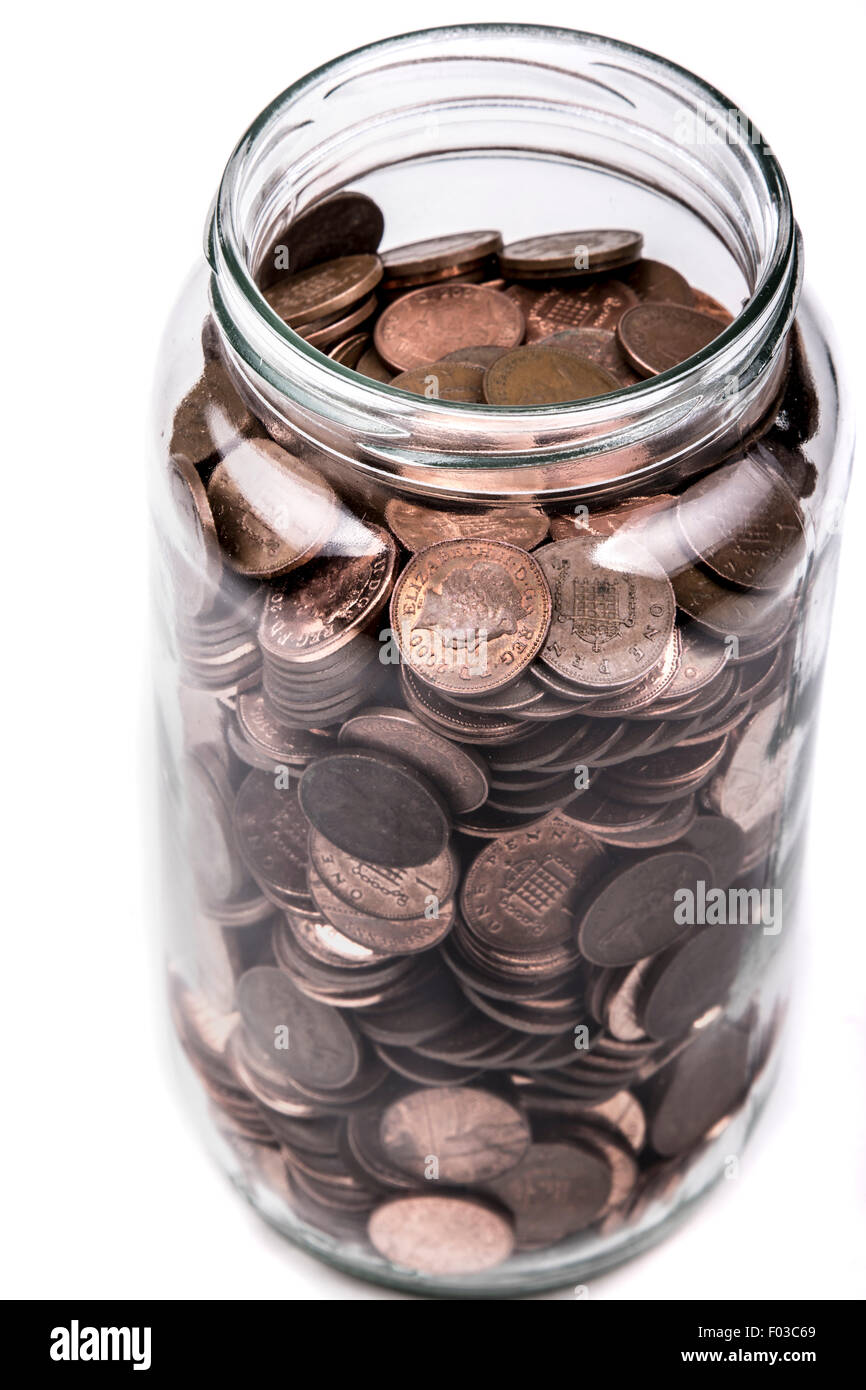 Penny jar hi-res stock photography and images - Alamy