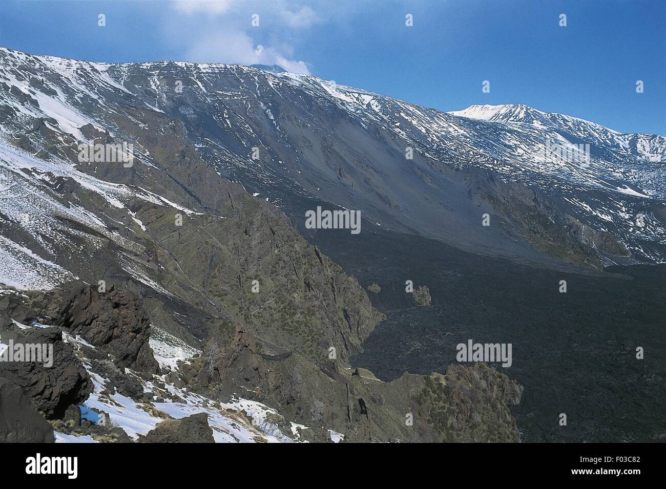 Italy - Sicily Region - Etna Natural Park - Bove Valley Stock Photo - Alamy