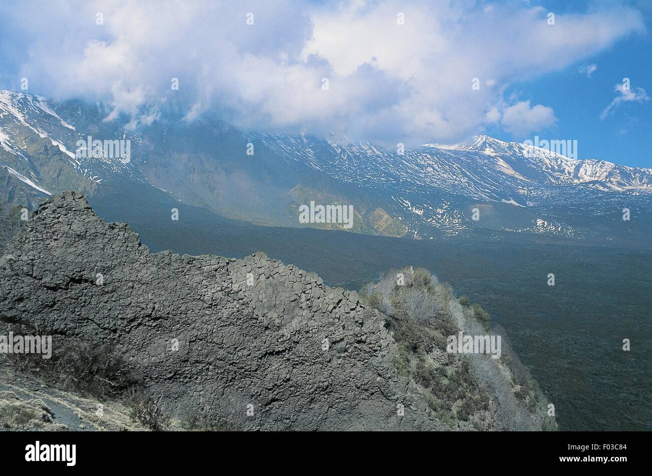 Italy - Sicily Region - Etna Natural Park - Bove Valley - Lava ...