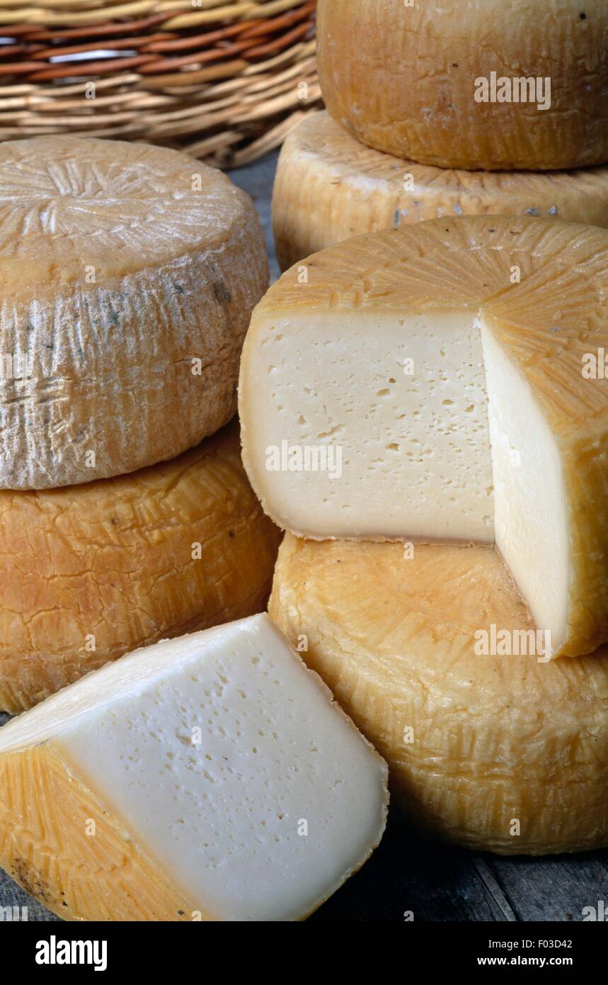 Goat's cheese, Scalea, Calabria, Italy Stock Photo - Alamy