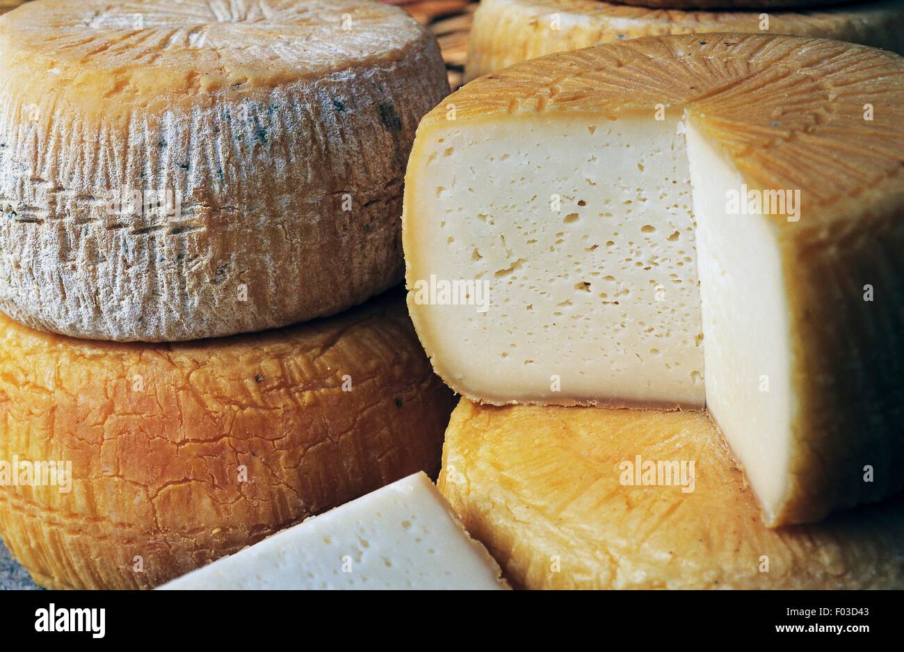 Goat's cheese, Scalea, Calabria, Italy Stock Photo - Alamy