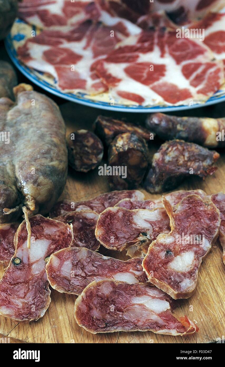 Brawn, pure pork sausage, Scalea, Calabria, Italy Stock Photo - Alamy