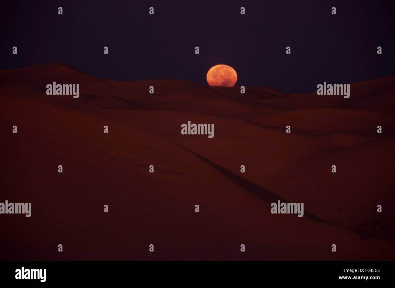 United States of America - California - Glamis Sand Dunes, sunset Stock ...