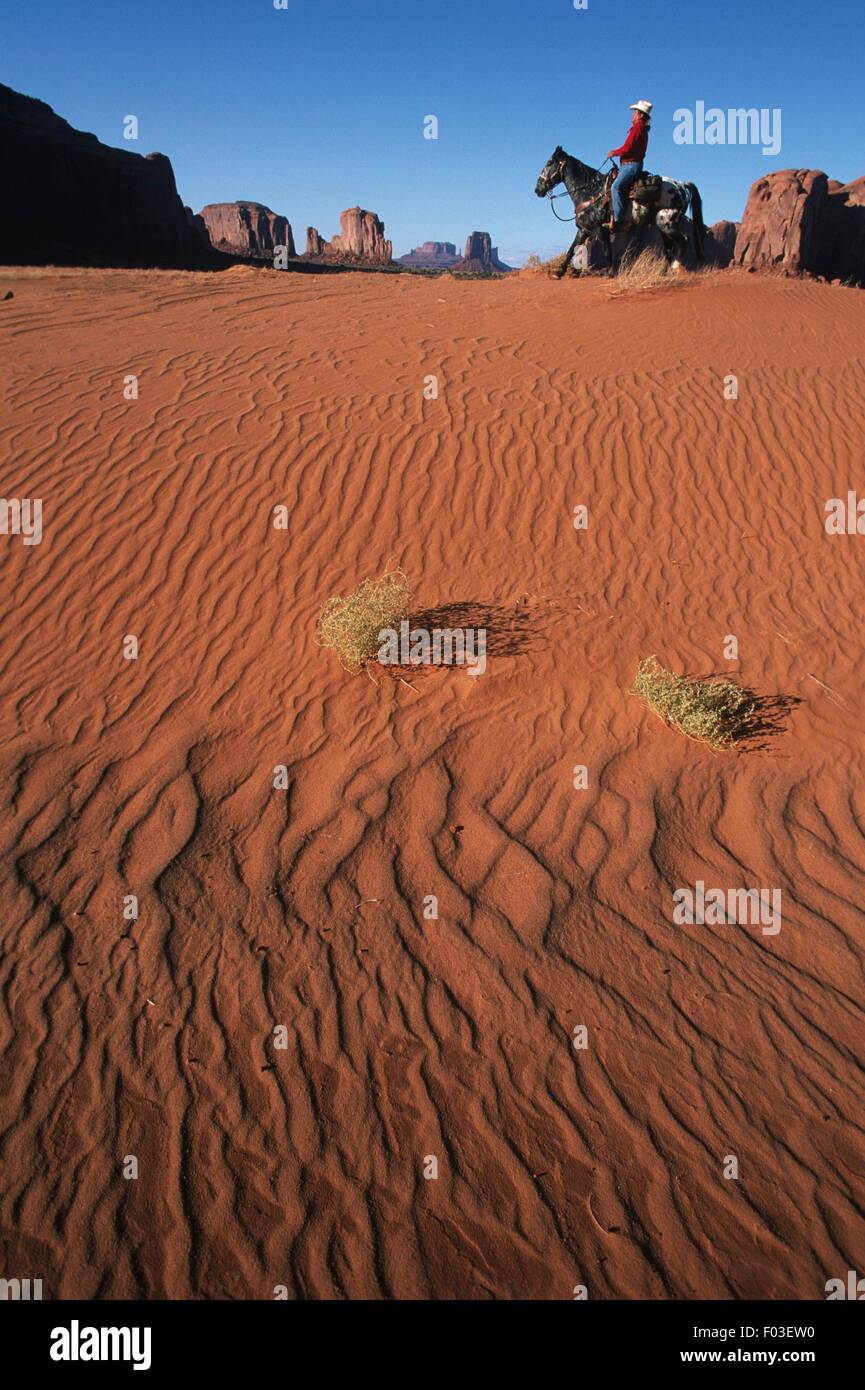 United States of America, Arizona/Utah, Monument Valley, Gypsum Creek ...