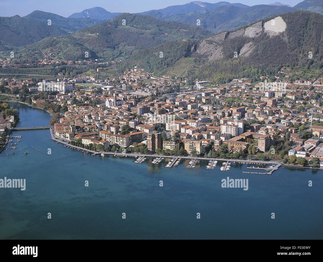 Italy - Lombardy Region - Sarnico - Aerial view Stock Photo - Alamy