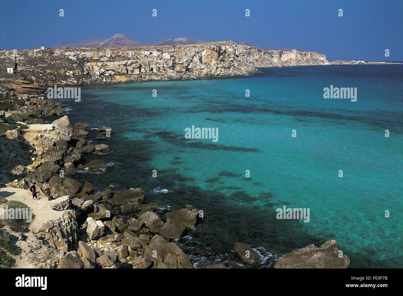 Italy - Sicily Region - Egadi Islands - Favignana Island - Red Cove ...