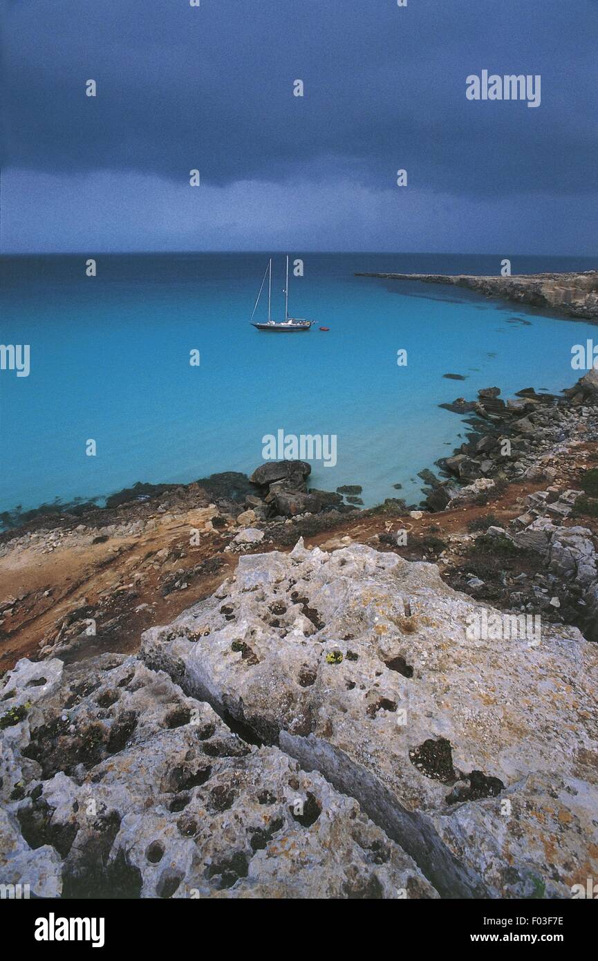 Italy - Sicily Region - Egadi Islands - Favignana Island - Red Cove ...