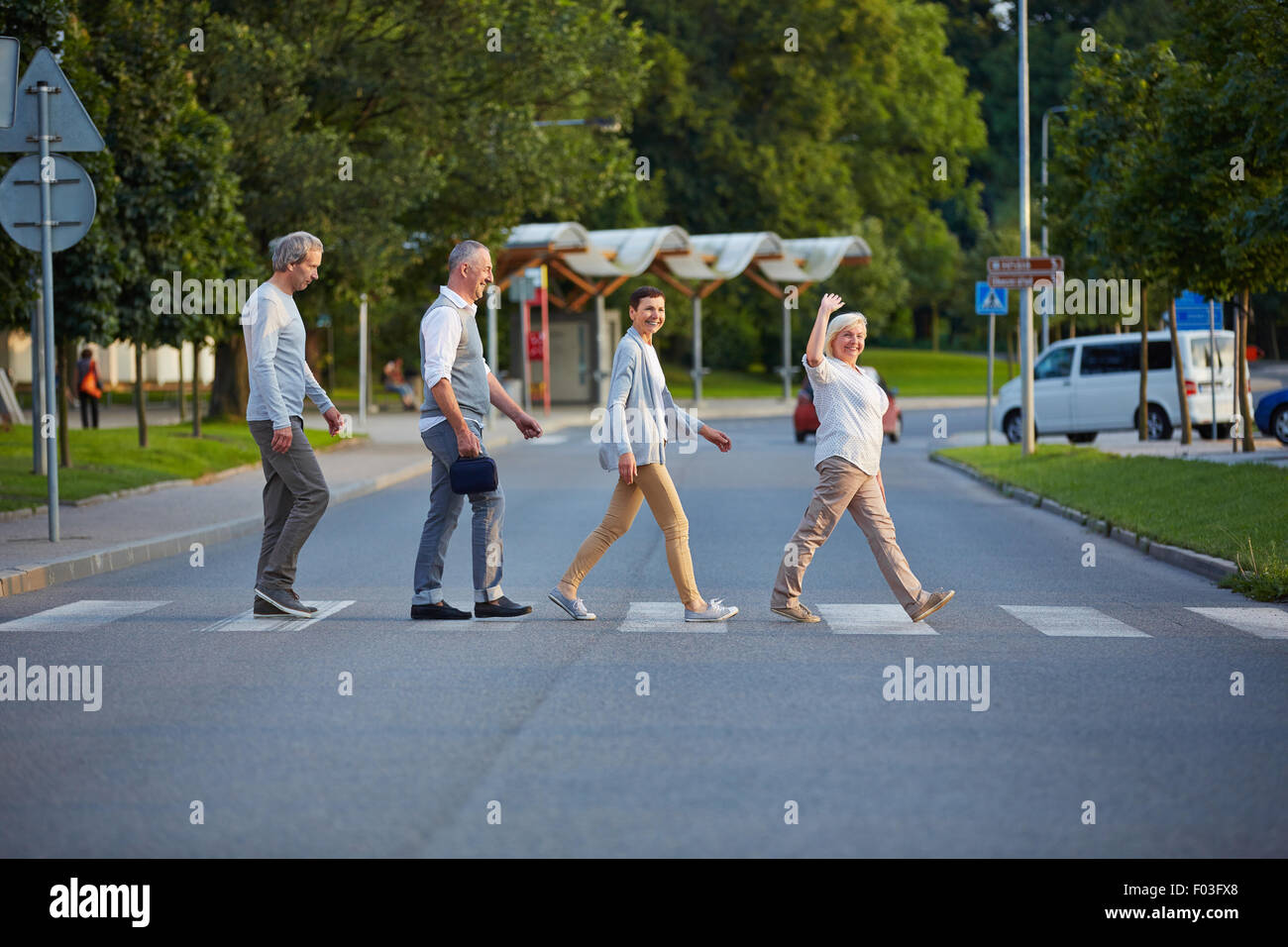 Citizens walk in street hi-res stock photography and images - Alamy
