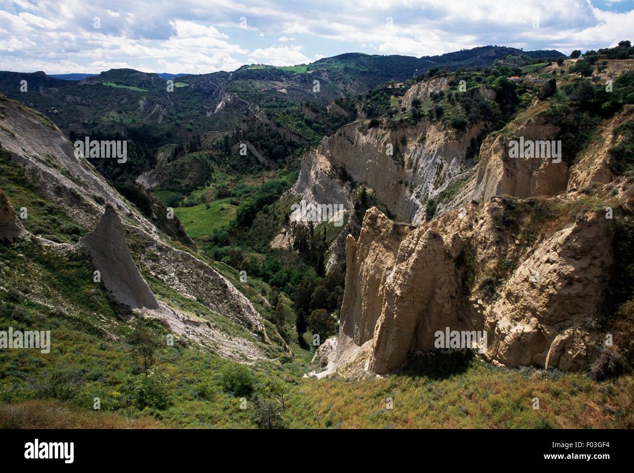 La fossa del Bersagliere (ditch of the Bersagliere), Aliano, Basilicata ...